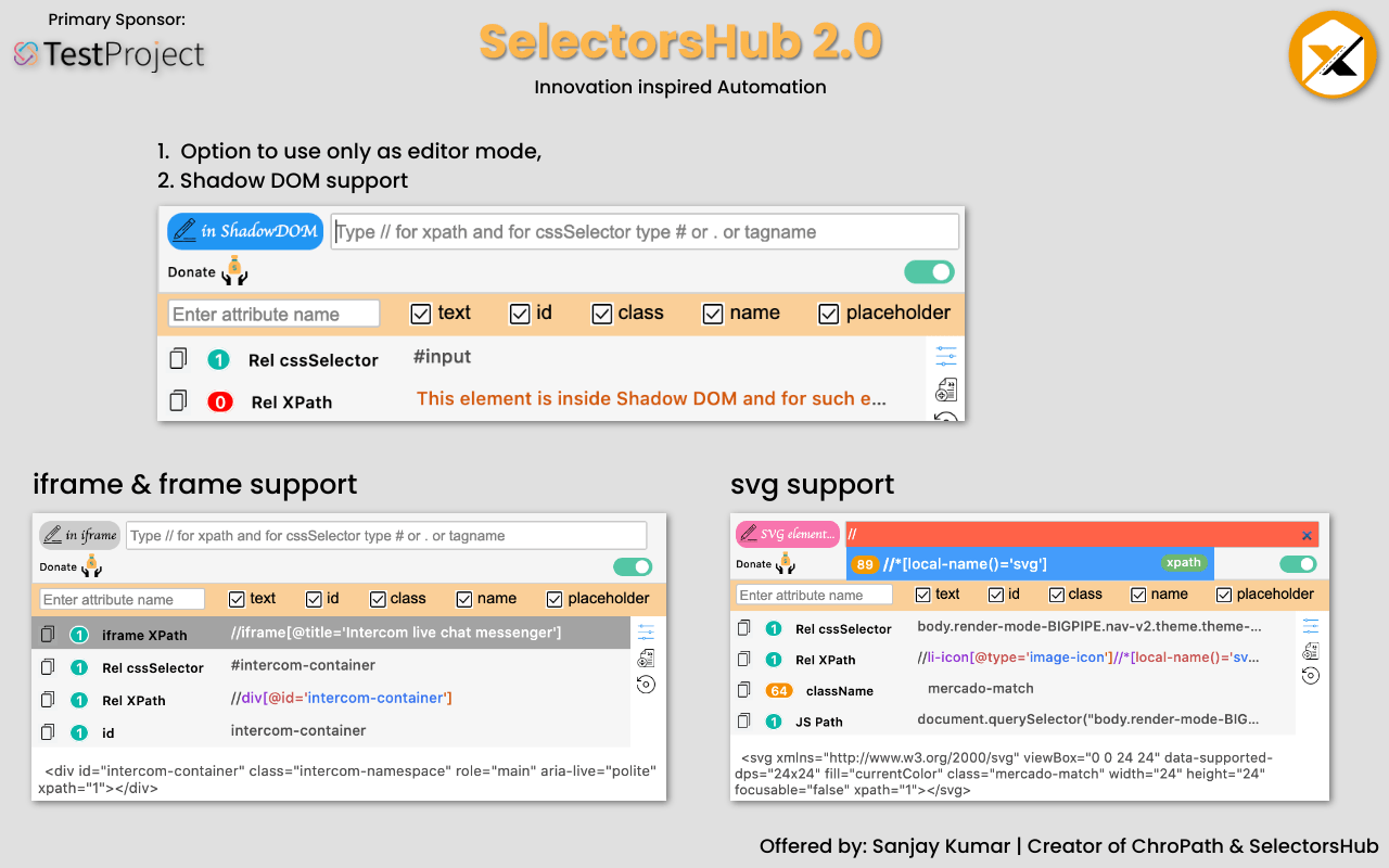 SelectorsHub – Innovation Inspired Automation!!