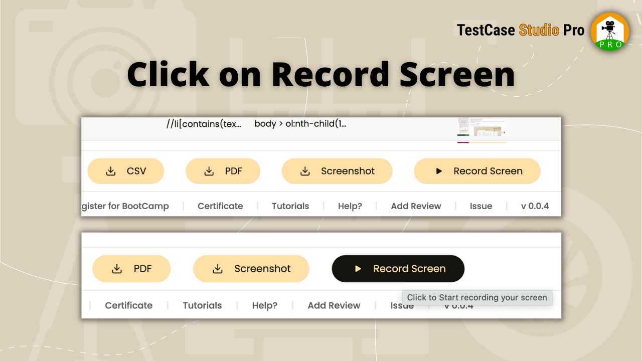 TCS PRO Screen Recording - SelectorsHub