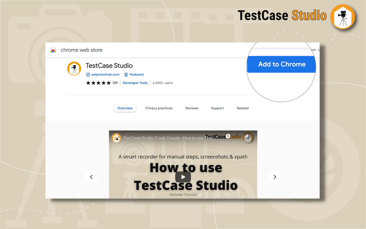 TestCase Studio Installation - SelectorsHub