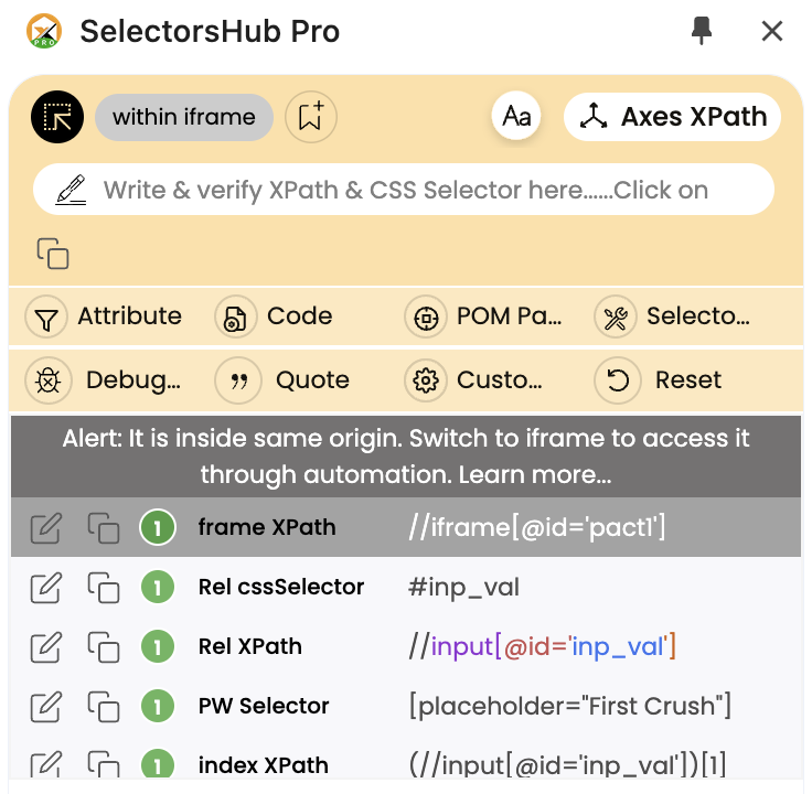 The Next Gen XPath and Css Selectors IDE - SelectorsHub Pro