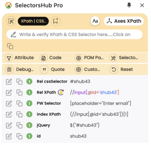 The Next Gen XPath and Css Selectors IDE - SelectorsHub Pro