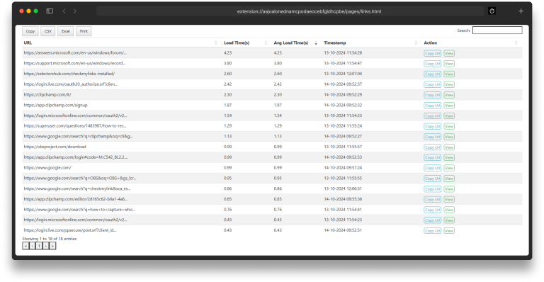 Page Load Timer Extension - SelectorsHub